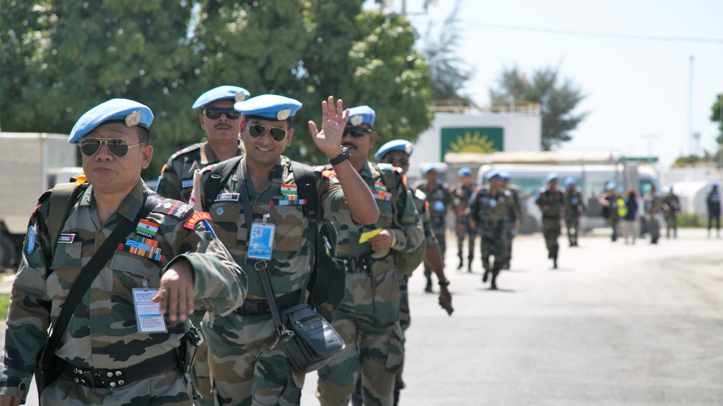Departure of the Indian peacekeepers after 11 years of supporting the ...